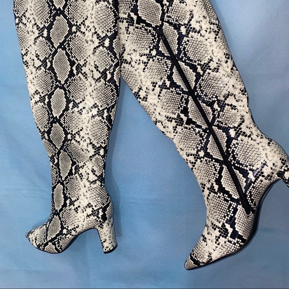 Fashion to Figure | Shoes | Snake Print Thigh High Boot 9w | Poshmark